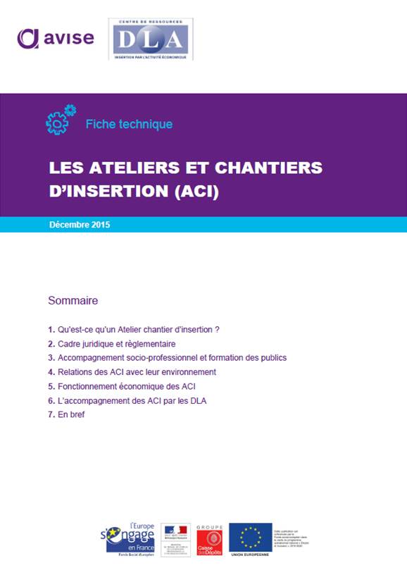 Les Ateliers et chantiers d'insertion | Avise.org